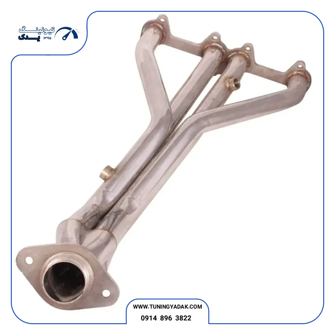 هدرز استیل HZ Power موتور XU7 رانر بلند ۱-۴ پژو ۴۰۵ و سمند - تیونینگ یدک