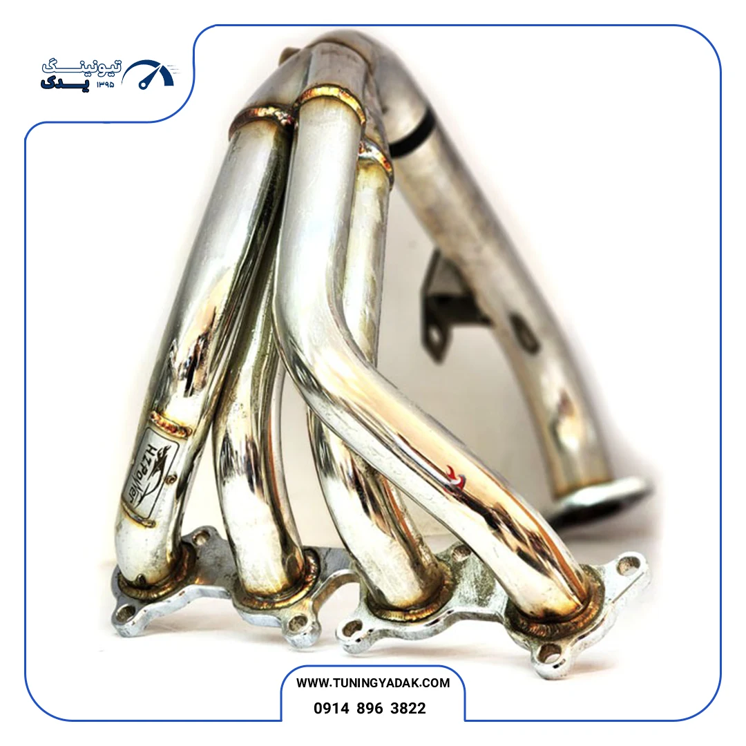 هدرز استیل HZ Power موتور TU5 رانر کوتاه پژو ۲۰۶، ۲۰۷ و رانا - تیونینگ یدک