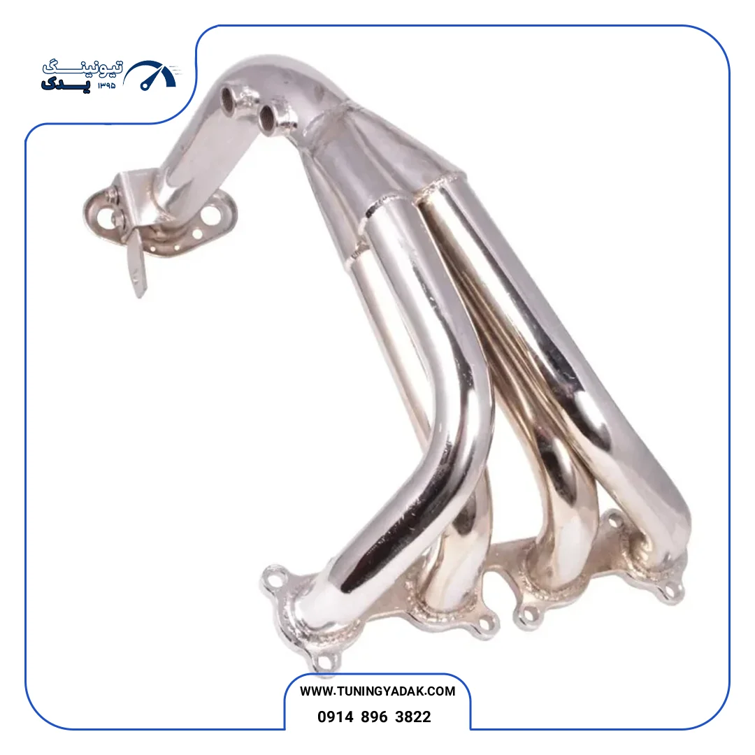 هدرز فولادی HZ Power موتور TU5 رانر کوتاه پژو ۲۰۶، ۲۰۷ و رانا - تیونینگ یدک